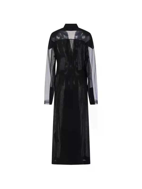YEHUAFAN Semi-sheer Tulle Coat