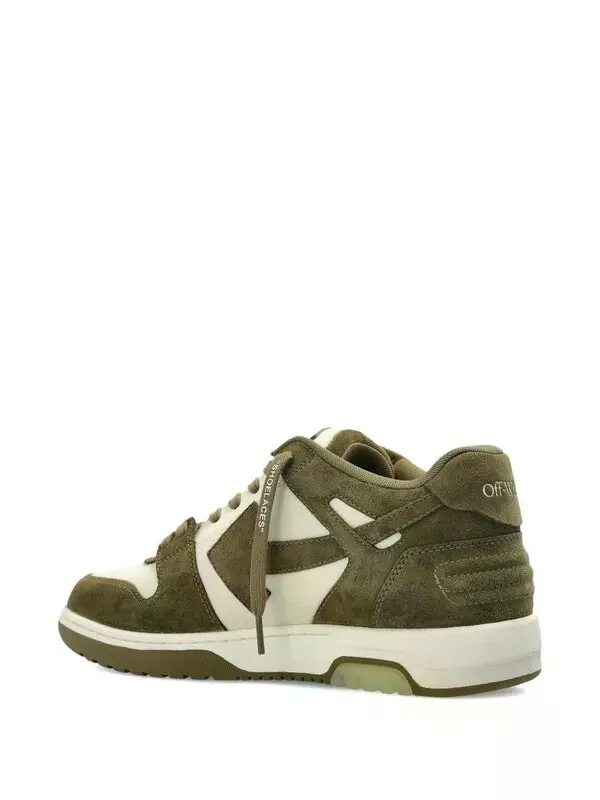 Off-White Out Of Office Arrows Suede Sneakers - Green