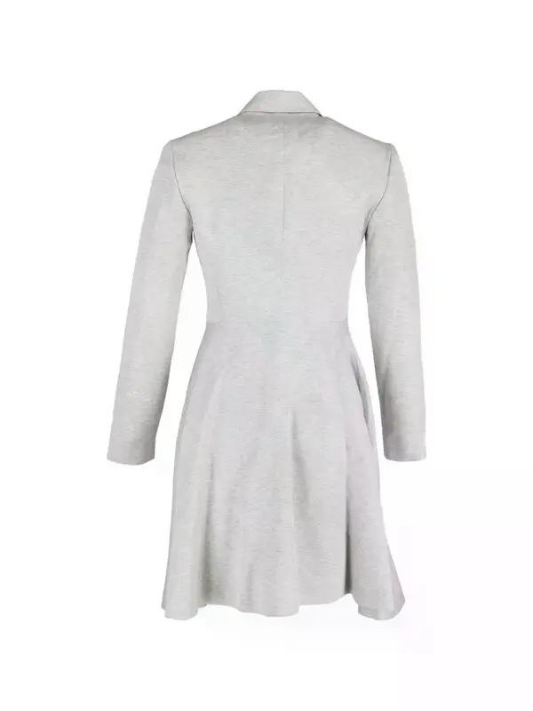 Dior Asymmetric Midi Coat - Grey