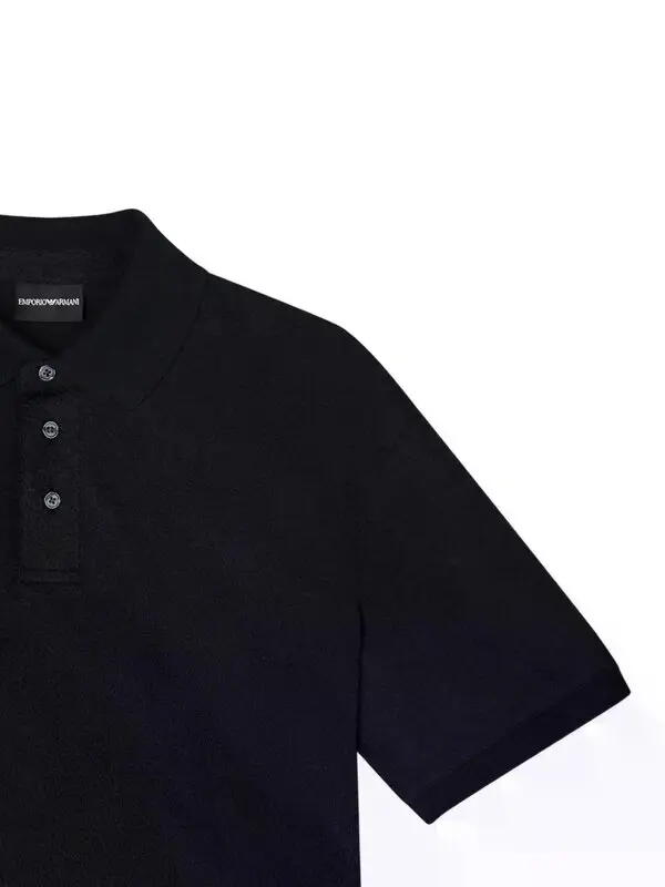Emporio Armani Textured Polo Shirt