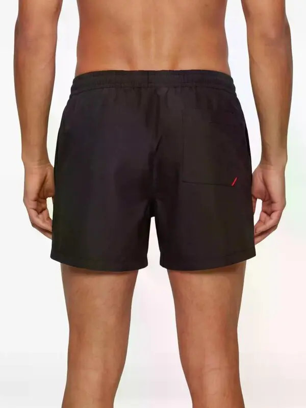 Hugo Logo-print Swim Shorts - Black