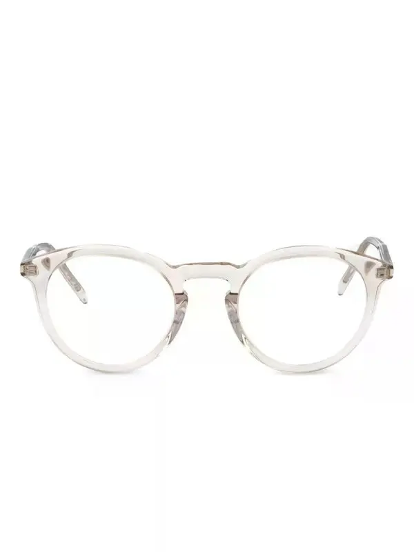 Saint Laurent Round-frame Eyeglasses - Neutrals