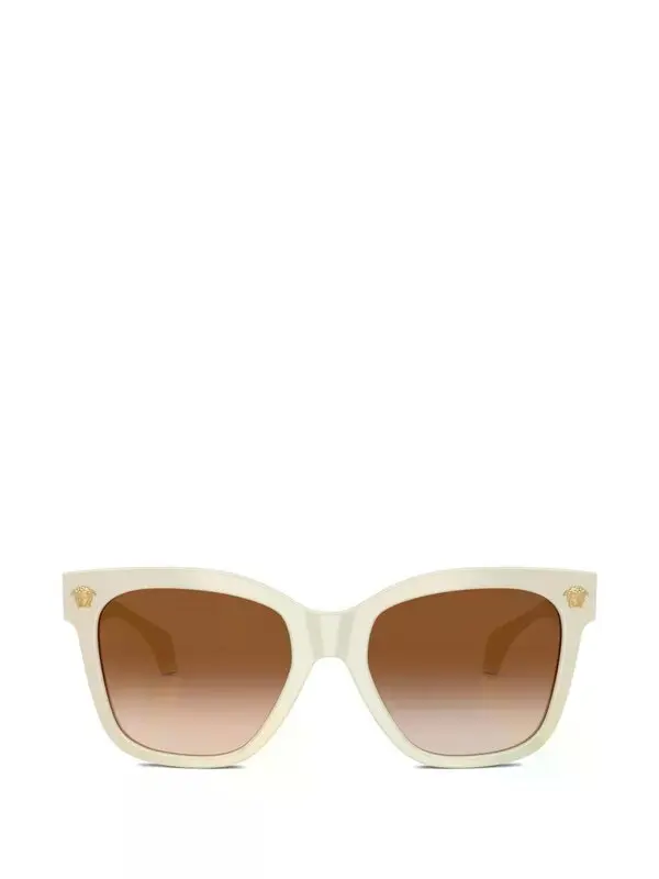 Versace Medusa Head Square Frame Sunglasses - Neutrals