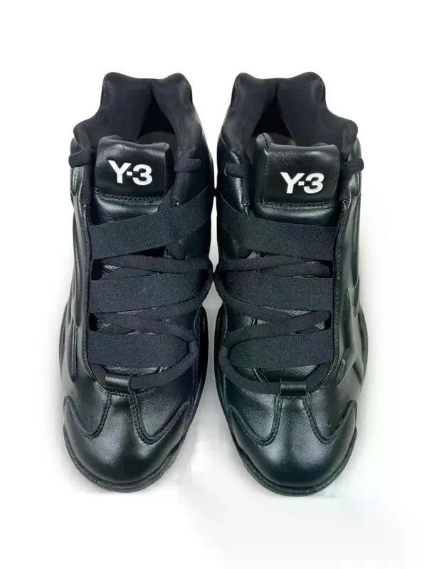 Y3 Megaball Leather Sneakers