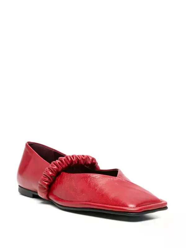 ALOHAS Square-toe Ballerinas - Red