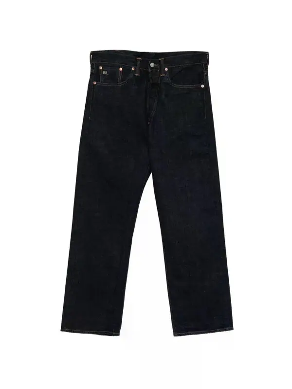 Ralph Lauren Selvedge Logo Trousers - Blue