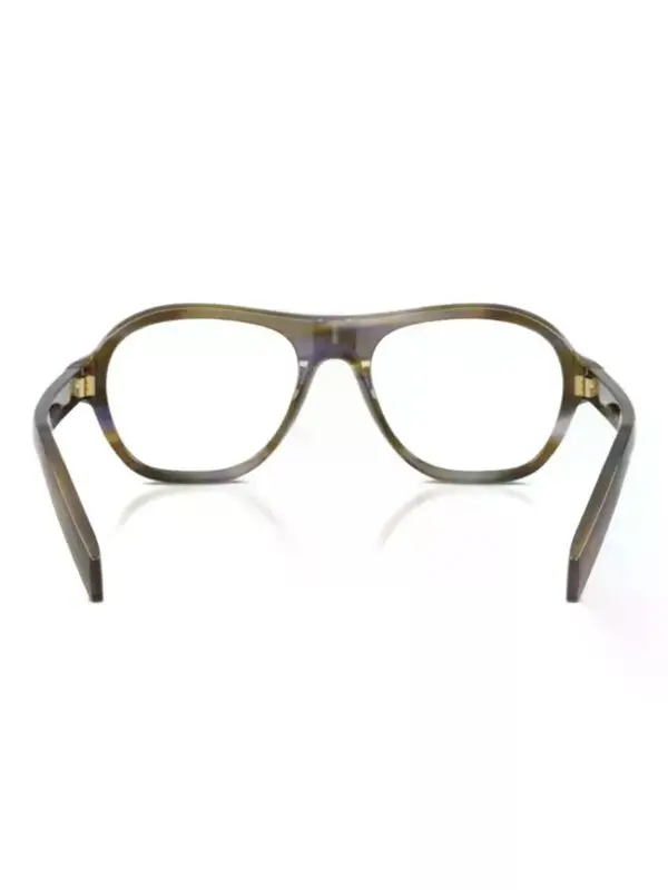 Prada Geometric-frame Eyeglasses - Brown
