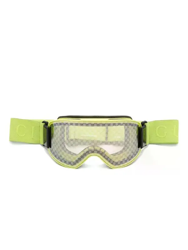 Gucci Gg Supreme-pattern Goggles - Green
