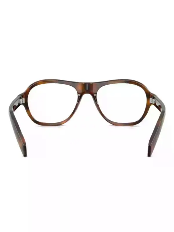 Prada Geometric-frame Glasses - Brown