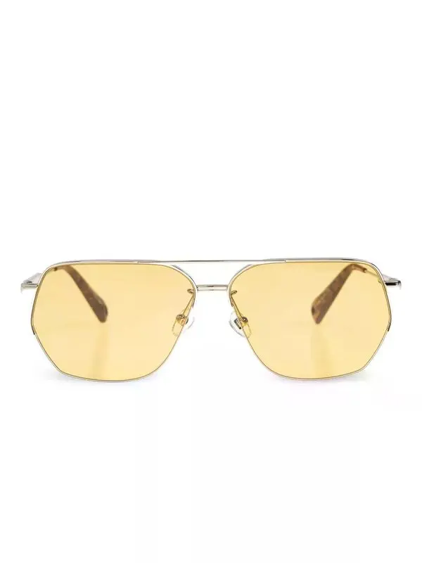 Jacquemus Logo-engraved Sunglasses - Silver