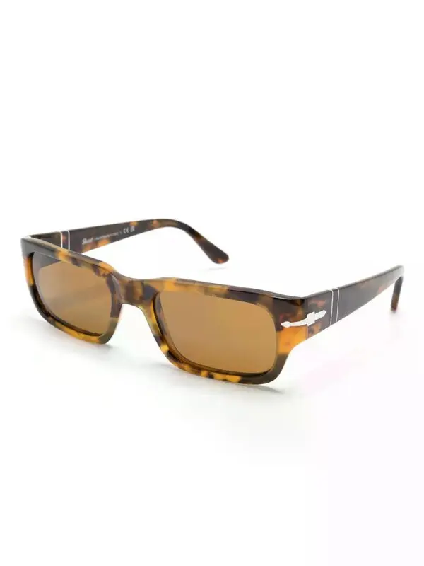 Persol Tortoiseshell Rectangle-frame Sunglasses - Brown