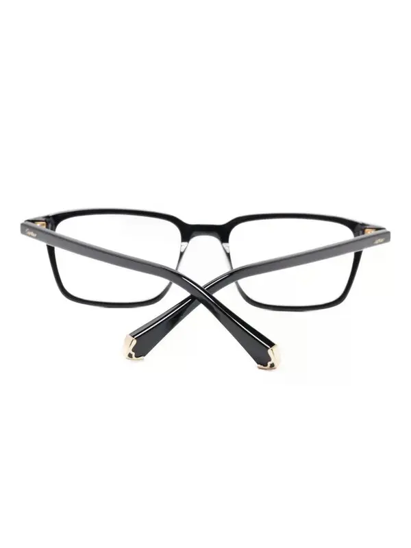 Cartier Rectangle-frame Glasses - Black