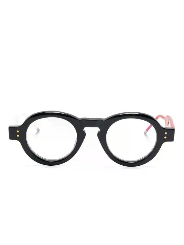 Thom Browne Round-frame Glasses - Black