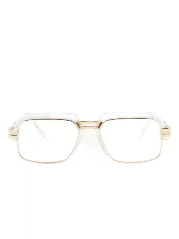 Cazal Logo-engraved Glasses - Gold
