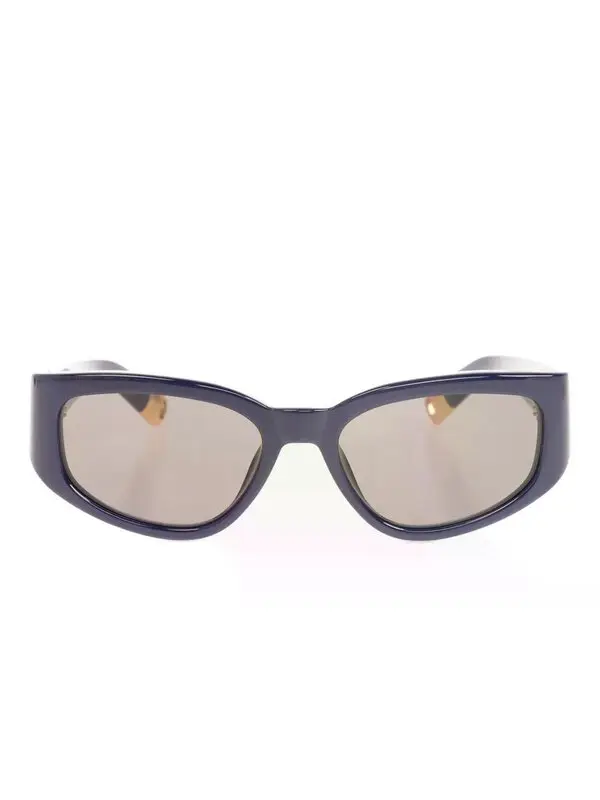 Jacquemus Logo-print Sunglasses - Blue