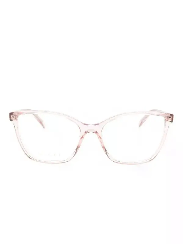 Gucci Geometric Full Rim Glasses - Pink