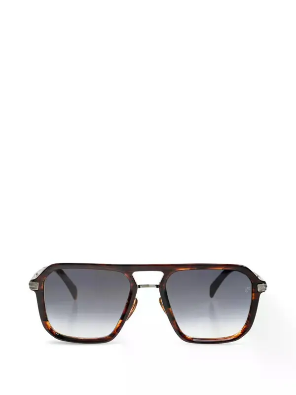 DB EYEWEAR BY DAVID BECKHAM Pilot-frame Sunglasses - Brown