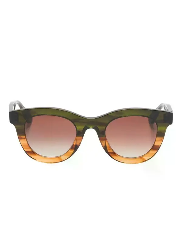 Thierry Lasry Consistency Round-frame Sunglasses - Green