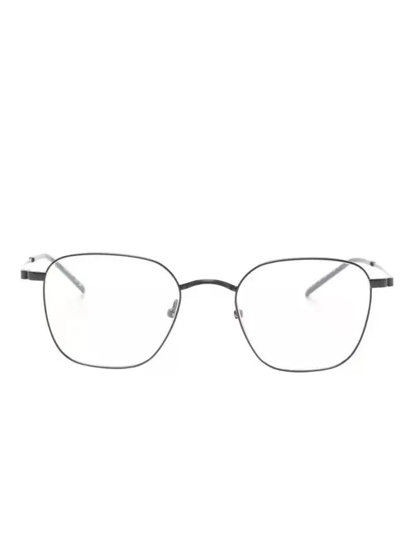 Saint Laurent Logo-detail Glasses - Black