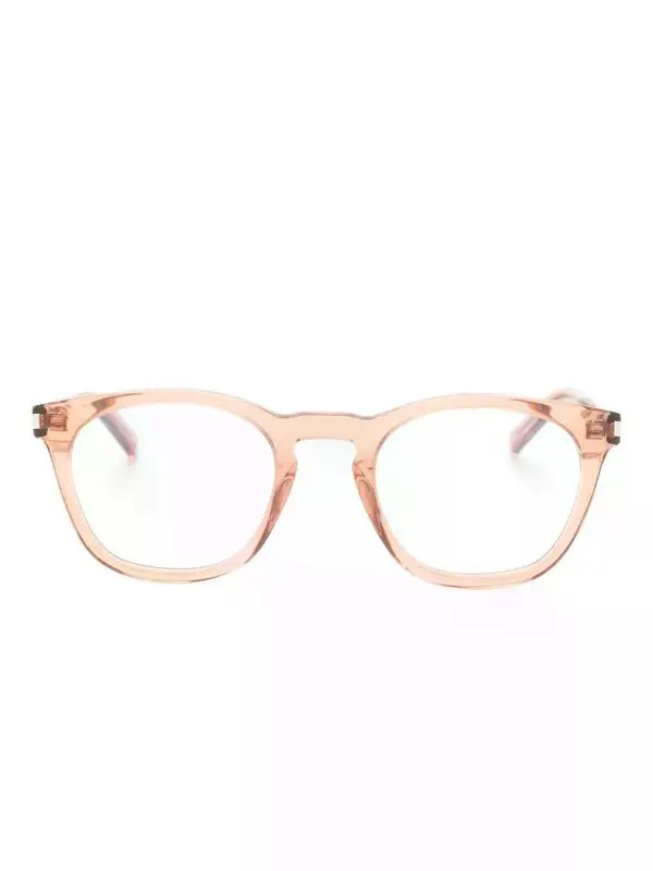 Saint Laurent Round-frame Glasses - Brown