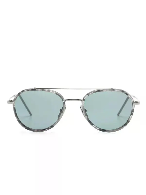 Thom Browne Pilot-frame Sunglasses - Silver