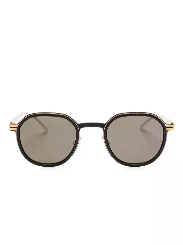 Mykita Birch Gold-detail Sunglasses - Black