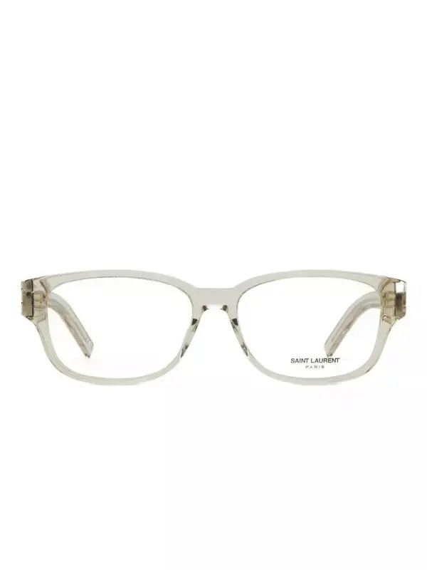 Saint Laurent Rectangle-frame Eyeglasses - Neutrals