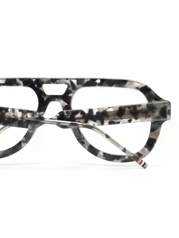 Thom Browne Pilot-frame Glasses - Grey