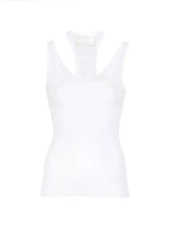 CIRCUS HOTEL Halterneck Top - White