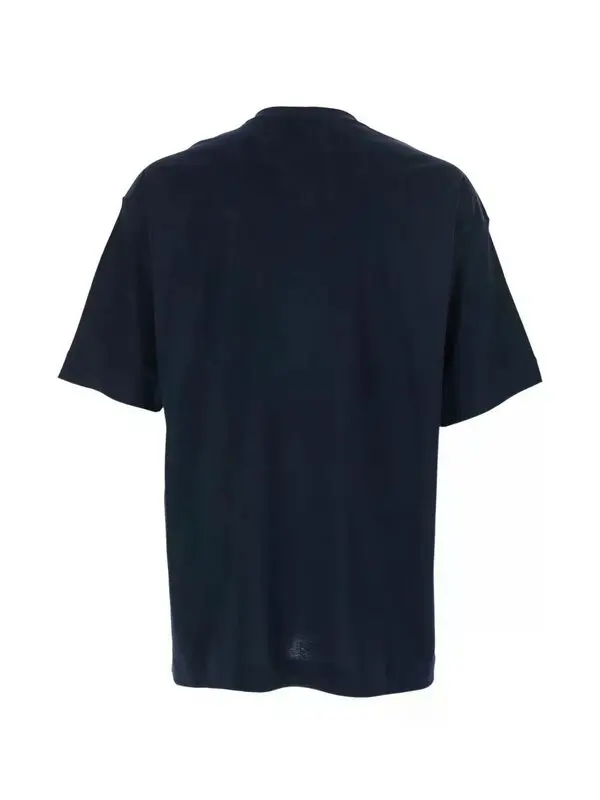 Giorgio Armani Cotton Interlock-jersey T-shirt - Blue