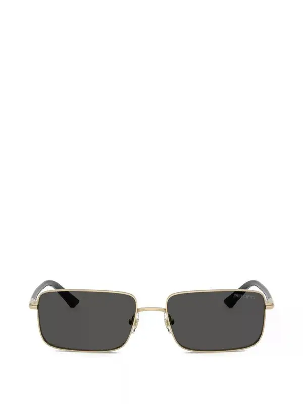 JIMMY CHOO Rectangular Sunglasses - Gold
