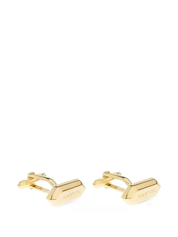 LANVIN Logo-detail Cufflinks - Gold