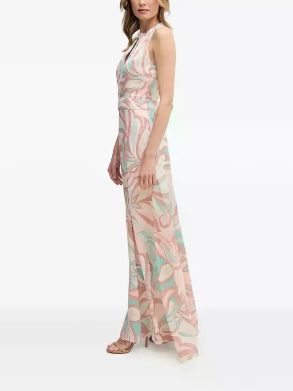 GAUDI Printed Halterneck Maxi Dress