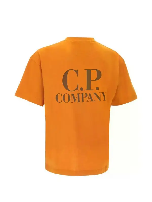 C.P. COMPANY 30/1 Jersey Short-sleeve Printed Graphics T-shirt - Orange