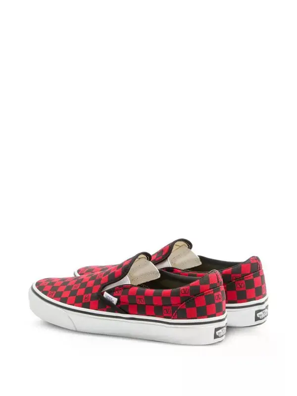 VANS X Valentino Checked Sneakers - Red