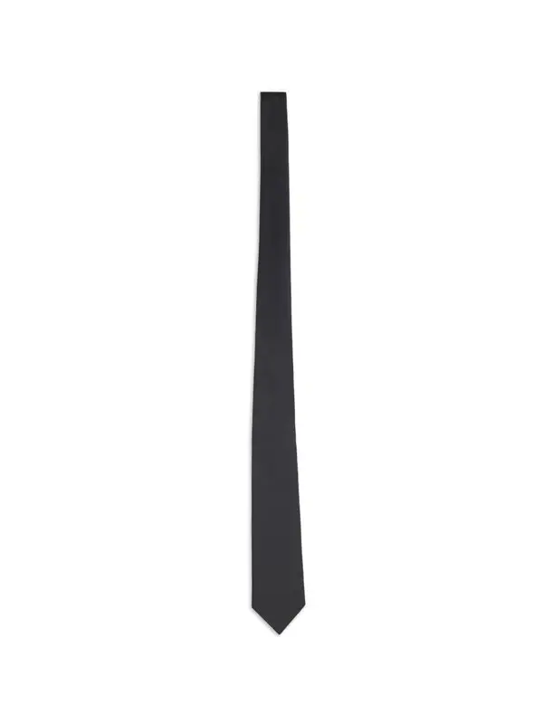 Tagliatore Pointed Tip Tie - Black