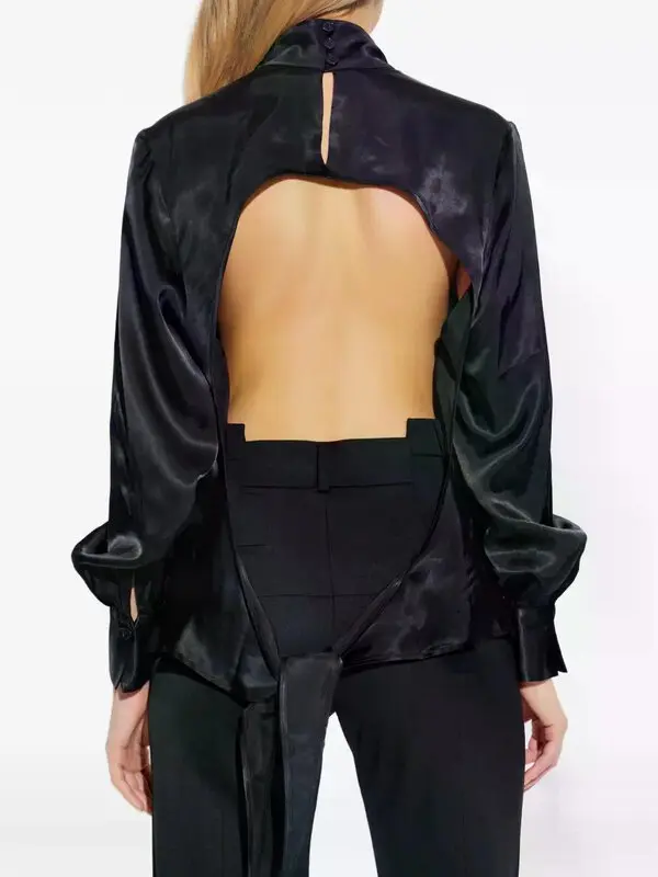 Vetements Open-back Turtleneck Top