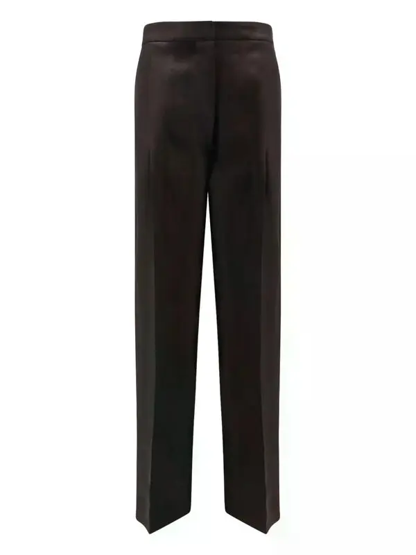 LARDINI Flat-front Straight Leg Trousers