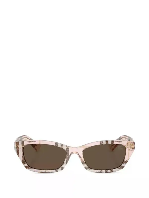Burberry Checked Cat-eye Sunglasses - Pink