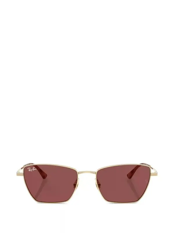 Ray-ban Irregular Frame Sunglasses - Gold