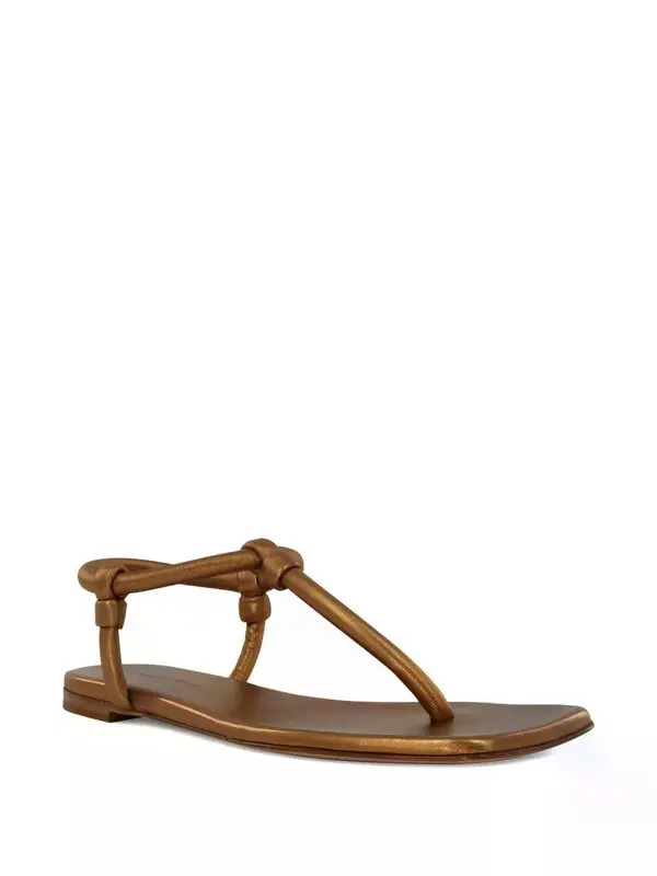 GIANVITO ROSSI Juno Knotted Thong Strap Sandals