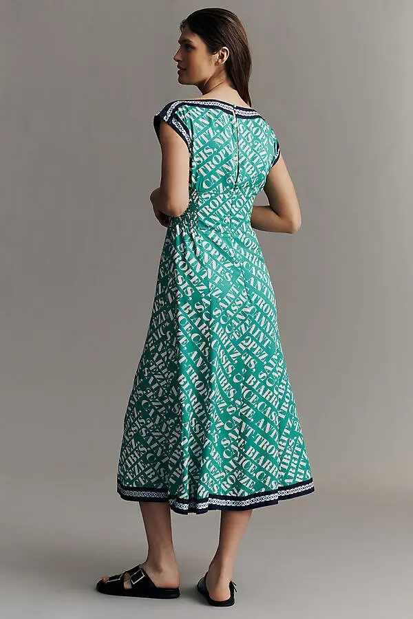 Maeve Sleeveless Hanky-hem Midi Dress