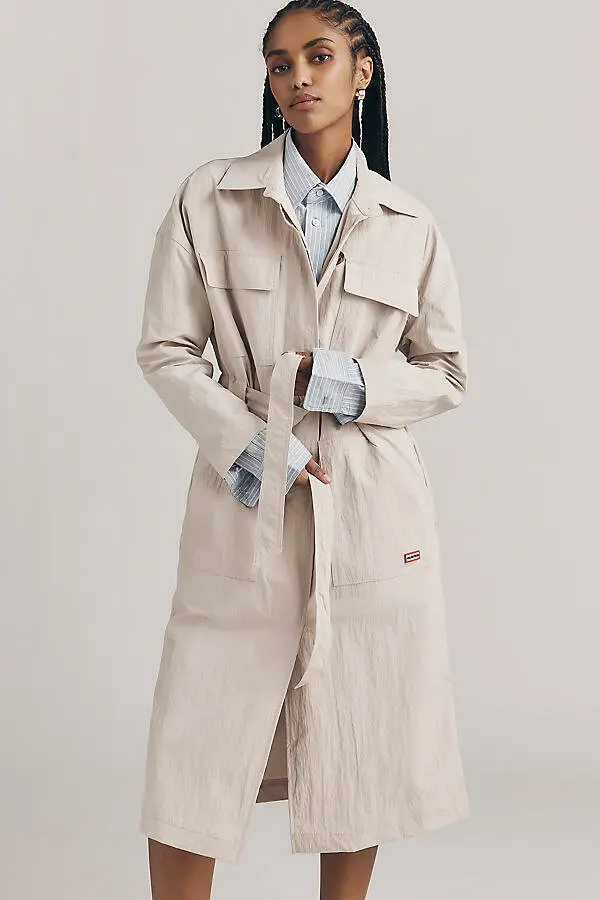 Hunter Patti Belted Utility Trench Coat