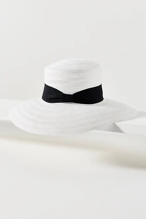 San Diego Hat Mable Ribbon Bucket Hat - White