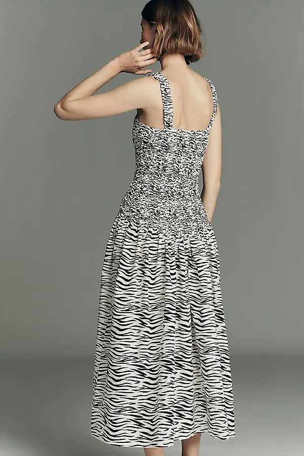 S/W/F Petite Cotton Scoop-neck Maxi Dress