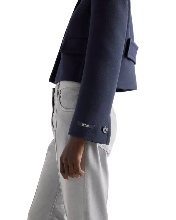 Prada Single-breasted Natté Fabric Jacket