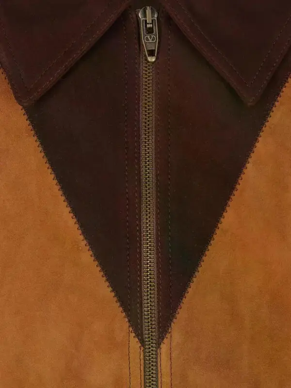 Valentino Garavani Colour-block Suede Jacket