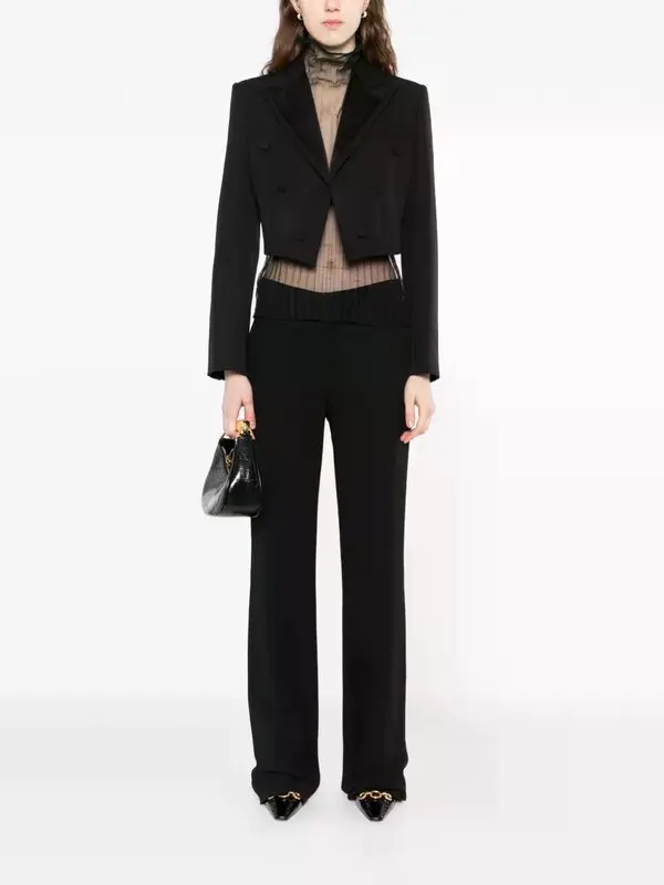 Alexander McQueen Double Lapel Cropped Jacket