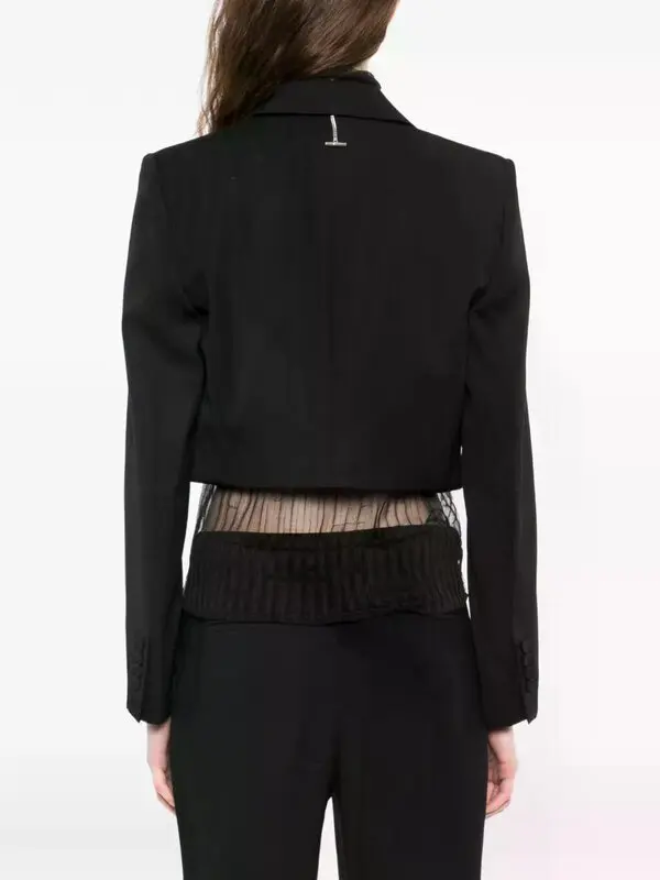 Alexander McQueen Double Lapel Cropped Jacket