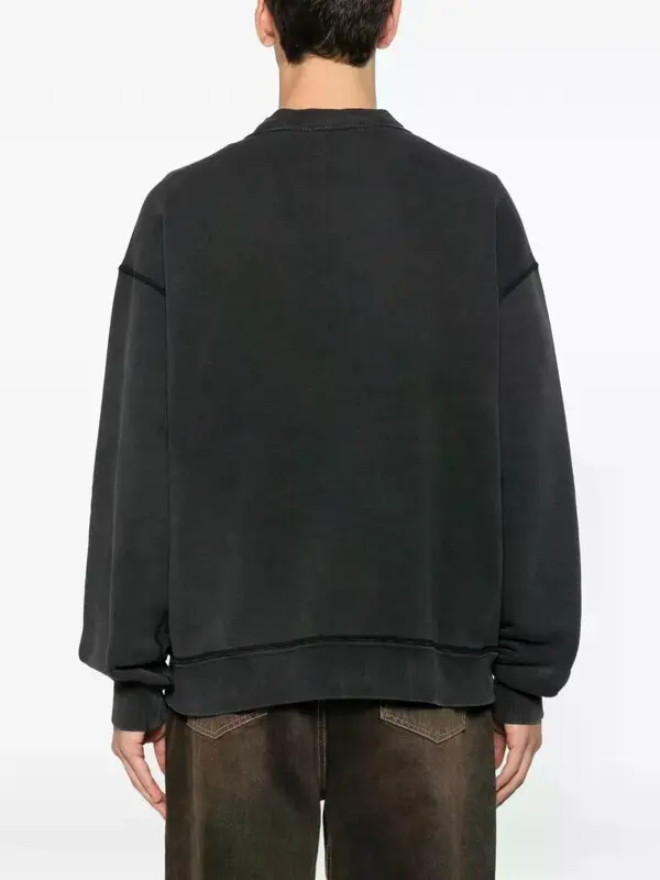 MARANT Button Embroidered-logo Sweatshirt